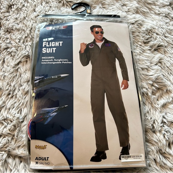 Spirit | Other | Spirit Halloween Top Gun Flight Suit Costume | Poshmark